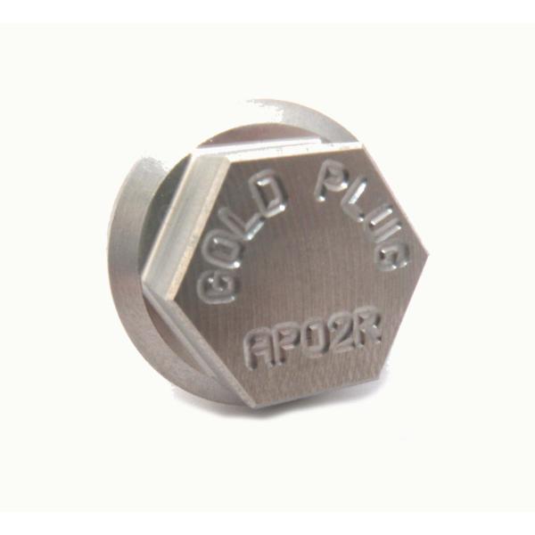 商品名: GoldPlug AP02R M14x1.5 縮小深さ磁気ドレインプラグ - ねじ長さ11mm、外部六角17mm、直径24mm、フランジ、25.5mm OAL、予備ワッシャーSW-02使用。ヤマハグリズリーリアディファレンシャルに...