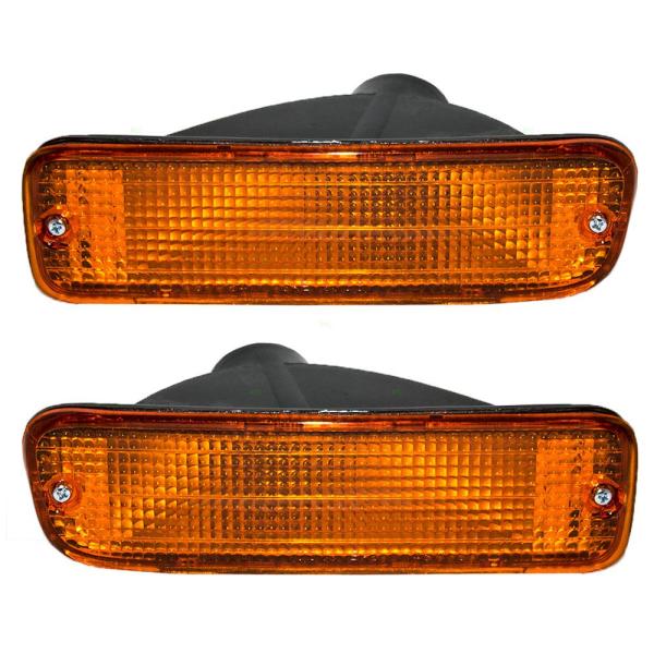 商品名:  Brock Replacement Set Driver and Passenger Park Signal Front Marker Lights Compatible with 1995-1997 Tacoma Pickup...