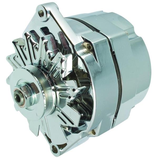 商品名: OEG Parts ニューオルタネーター 高出力 100 AMP クロム 1 または 3 ワイヤ、セルフエキサイティング GM シボレー 10 SI 10SI DELCO BBC SBC 1965-1986 1100125、ADR...