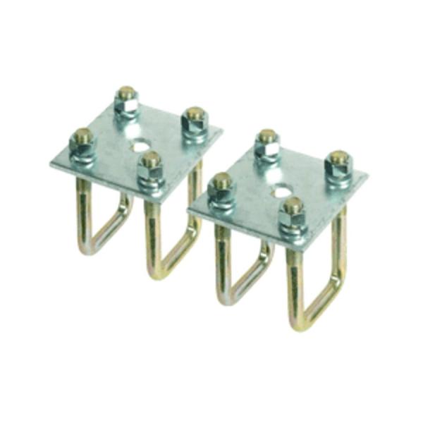 商品名: 1 - C.E. Smith Axle Tie Plate Kit f/2.5cm - 1.3cm Square Axle CE Smith - Axle Tie Plate Kit - 2 Tie Plates, 4 U-Bol...