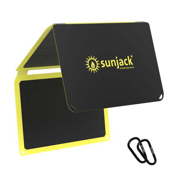 商品名: SunJack 25W Solar Charger Portable Solar Panel with USB for Cell Phones, Tablets for Backpacking, Camping, Hiking a...