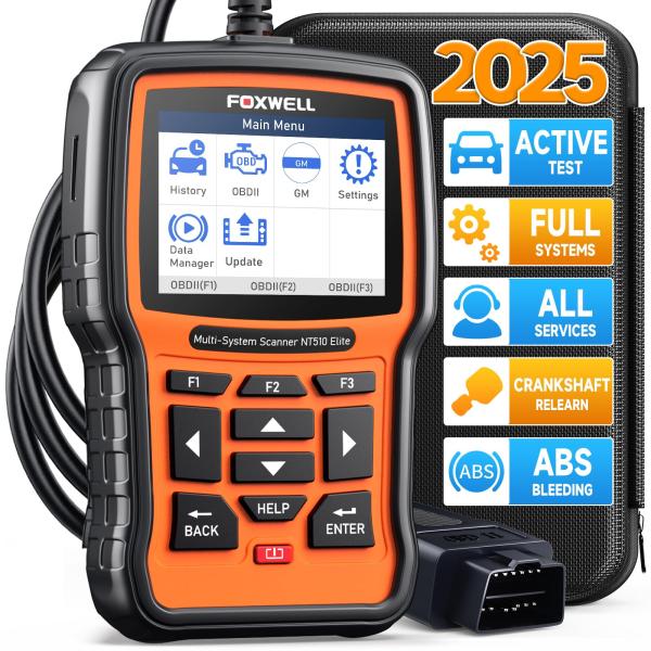 商品名: FOXWELL NT510 Elite GM OBD2スキャナー用 双方向全システムエンジン ABS SRS診断スキャン ツールコードリーダー シボレーキャデラックGMC用 オールリセットオイル EPB TPS ABSブリーディン...