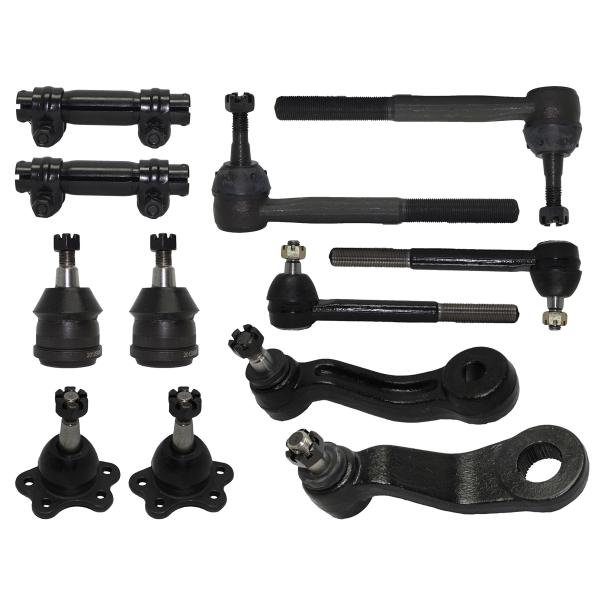 商品名: PartsW 12個 サスペンション シボレー &amp; GMC C1500 サバーバン C2500 (Tahoe 1995-2000 RWD 5.7L エンジンモデル)ユーコン調整スリーブ インナーアウタータイロッドエンド上部...