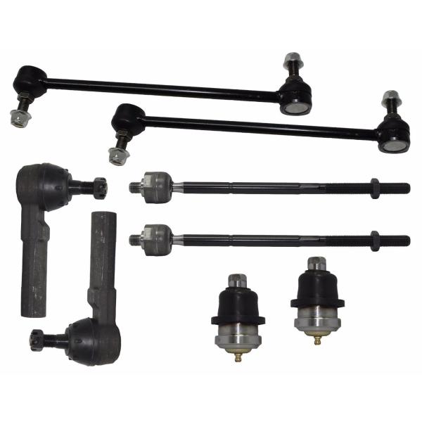 商品名:  PartsW - 8 Pcs Steering &amp; Suspension Kit Front Inner and Outer Tie Rod Ends Lower Ball Joints Front Sway Bar E...