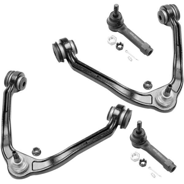 商品名: デトロイト車軸 - フロントサスペンションキット K80942 4 Piece 80017-4C-DA Detroit Axle - 4pc Front End Kit for Silverado Sierra Suburban ...