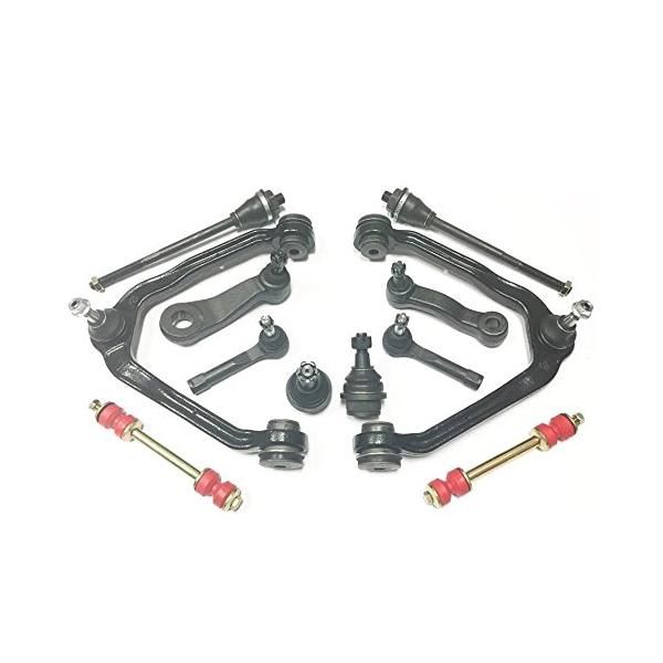 商品名:  PartsW-12 Pc Suspension Kit Inner &amp; Outer Tie Rod Ends Idler &amp; Pitman Arms Lower Ball Joints Sway Bar End ...