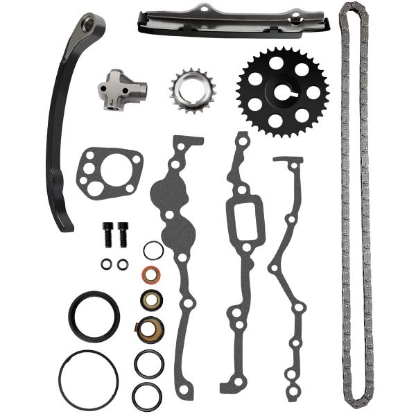 商品名:  ECCPP Timing Chain Kit Fits for Nissan Pickup, 1989-1997 for NISSAN PICKUP 240SX 2.4L SOHC KA24E TK3005, w/Timing ...