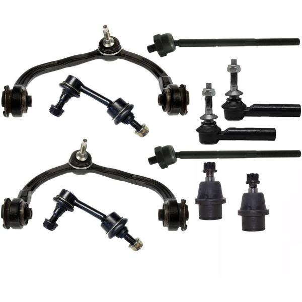 商品名:  PartsW - 10 Pc New Suspension Kit Front Upper Control Arms with Ball Joints Assemblies + Lower Ball Joints, Sway B...