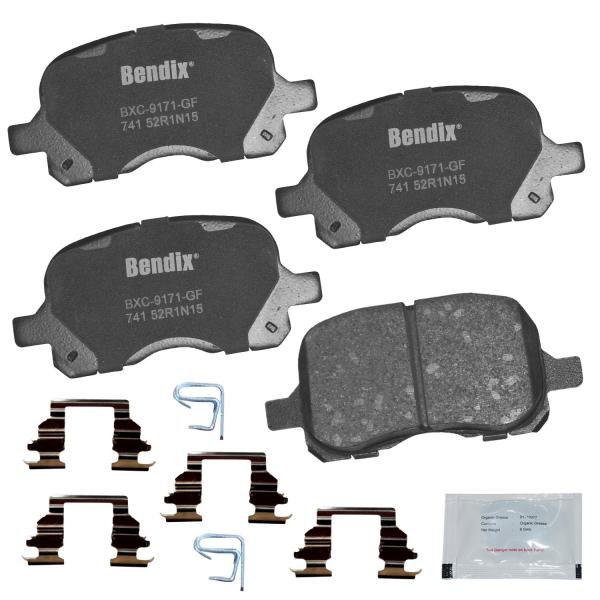 商品名: BENDIX〓 プレミアム銅不使用 CFC741 Bendix Priority1 CFC741 Ceramic Front Brake Pads for Chevrolet Prizm 2002-1998, Toyota Cor...