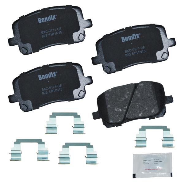 商品名: Bendix プレミアム 銅フリー CFC923 セラミックブレーキパッド (取り付けハードウェアフロント付き) Bendix Priority1 CFC923 Ceramic Front Brake Pads for Ponti...