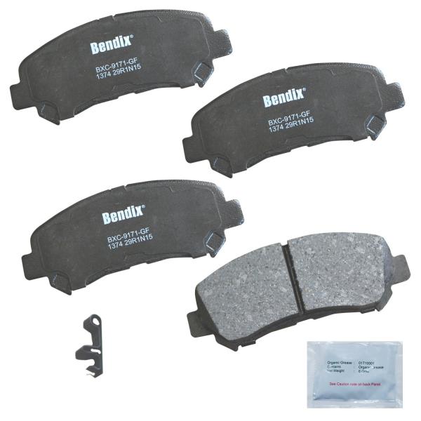商品名: Bendix プレミアム銅フリー CFC1374 セラミックブレーキパッド(フロント) Bendix Priority1 CFC1374 Ceramic Front Brake Pads for Select Models Nis...