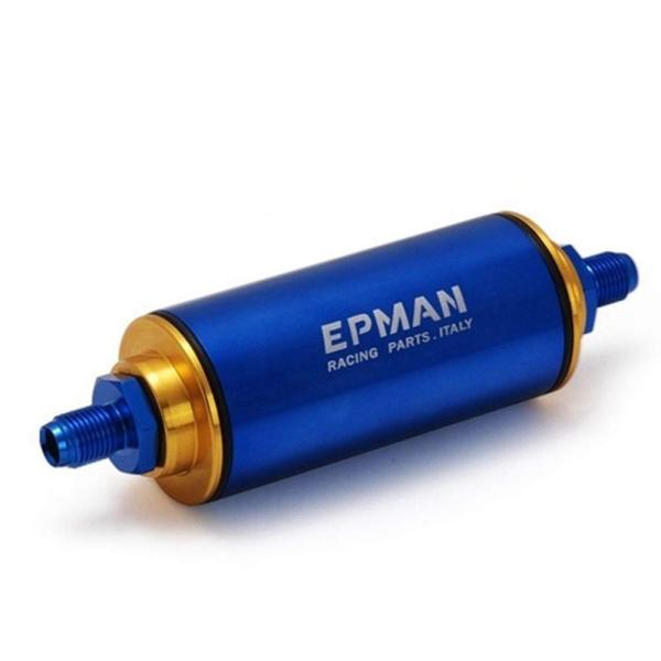 商品名: アルミニウム ハイフロー 燃料フィルター AN6 100ミクロン元素 スチール SS ユニバーサル 高圧性能 (ブルー) Aluminum High Flow Fuel Filter AN6 with 100 Micron Ele...