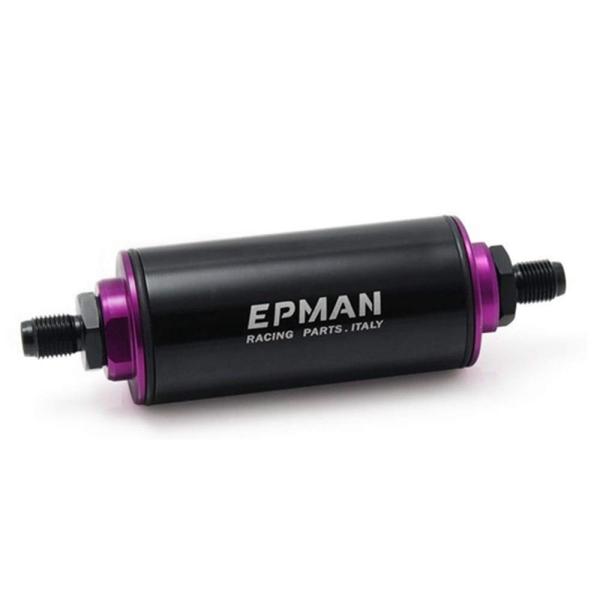 商品名:  Aluminum High Flow Fuel Filter AN6 with 100 Micron Element Steel SS Universal High Pressure Performance (Black)ブラン...