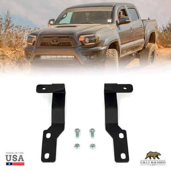 商品名: ボンネットマウントLEDポッドブラケット 2005-2015トヨタタコマ用 Cali Raised LED Low Profile LED Ditch Light Mounting Brackets for 2005-2015 T...