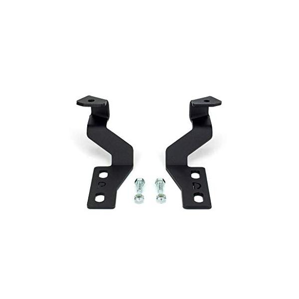 商品名: 低プロファイル 排水ライト LED ポッドフード取り付けブラケット 2014-2020 トヨタ タンドラ Cali Raised LED Low Profile Ditch Light Mounting Brackets Fits...