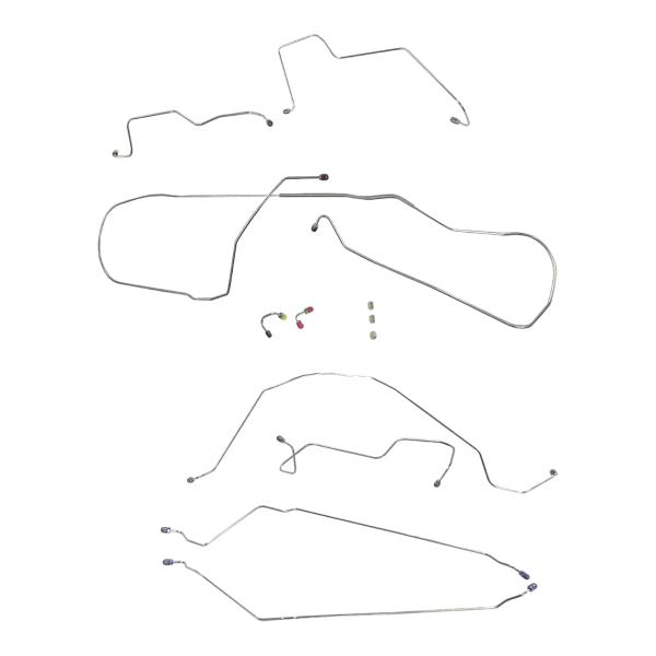 商品名:  Inline Tube Replacement For 1966-67 Pontiac/Buick/Oldsmobile A-Body Hardtop w/Valve at M/C Disc Brake Conversion L...