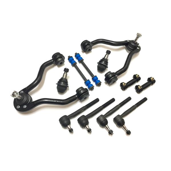 商品名:  PartsW - 12 Pc Front Suspension Kit Upper Control Arms Lower Ball Joints 45.79MM Inner &amp; Outer Tie Rod Ends Ad...