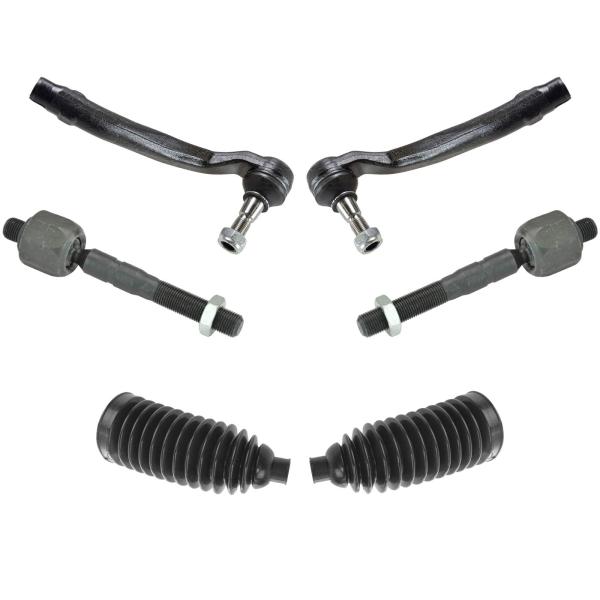 商品名:  Inner Outer Tie Rod End w/Rack &amp; Pinion Boot Bellow Set for 98-05 Mercedes MLブランド: TRQ商品番号: ◆新品・未使用【発送方法】海外在庫商...