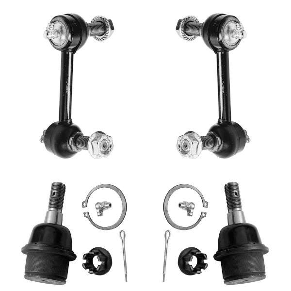 商品名:  Detroit Axle - Front Lower Ball Joints Sway Bars for Chevy Trailblazer GMC Envoy 2 Lower Ball Joints 2 Sway Bar En...