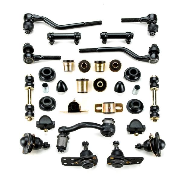 商品名: Andersen Restorations ブラックポリウレタンフロントエンドサスペンションマスターリビルドキット シボレーII/NovaOEM仕様交換用(29ピースキット) Andersen Restorations Black...