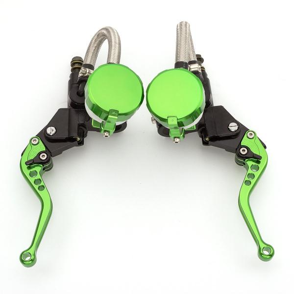 商品名: Universal 7/8" 22mm Motorcycle Master Cylinder Dual Hydraulic Brake Clutch Lever Reservoir Pump Set for 125cc-600cc...