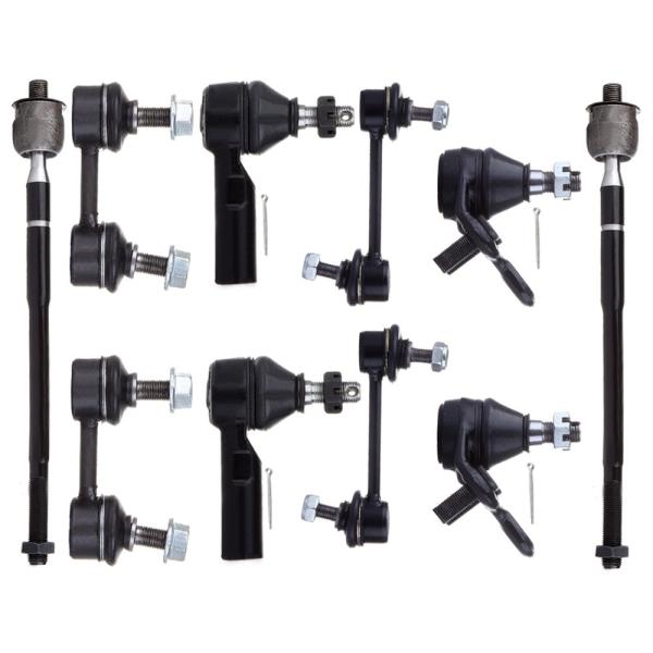 商品名:  SCITOO 10pcs Suspension Kit Front Inner Tie Rod End Front Outer Tie Rod End Front Sway Bar End Link Lower Ball Joi...