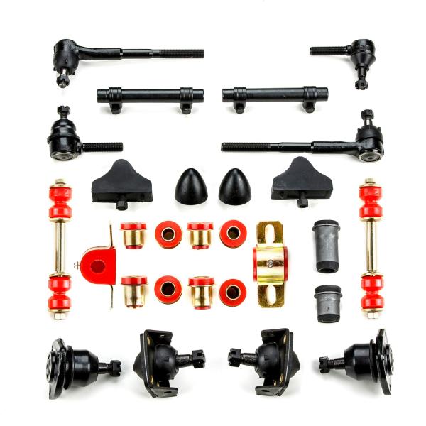 商品名:  A-RESTO-PARTS Red Polyurethane Front End Suspension Rebuild Kit Compatible with Chevrolet Full Size OEM Spec Repla...