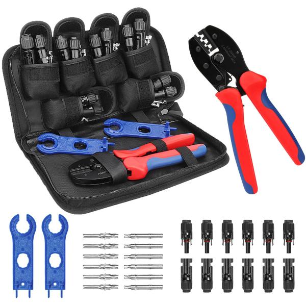 商品名: BougeRV Solar Crimper Tool Kit for Solar Panel Cable Wire with 1PCS Solar Crimper and 6Pairs Solar connectors and 1...