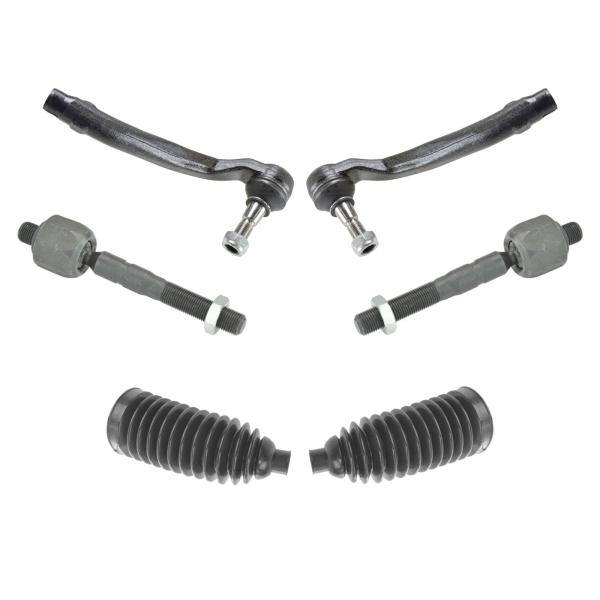 商品名:  Front Driver &amp; Passenger Side Steering Kit Steering Rack &amp; Pinion Bellow Tie Rod Compatible with 98-05 Mer...