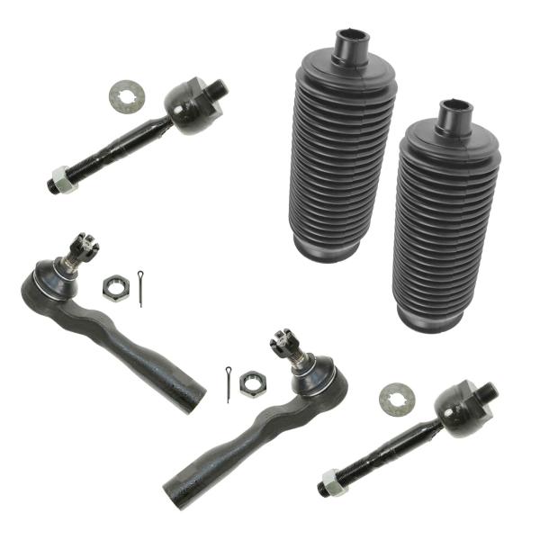商品名:  Front Driver &amp; Passenger Side Steering Kit Steering Rack &amp; Pinion Bellow Tie Rod Compatible with 2003-2007...