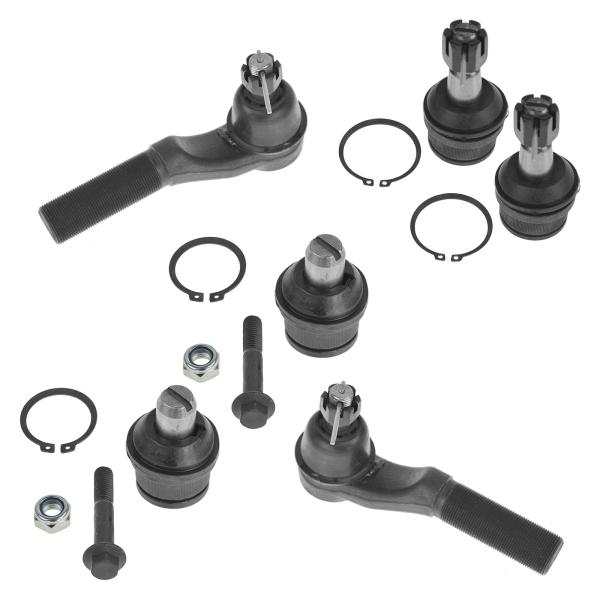 商品名:  Front Steering &amp; Suspension Kit Ball Joint Tie Rod Compatible with 2003-2004 Ford E-150 E-150 Club Wagon 1992-...