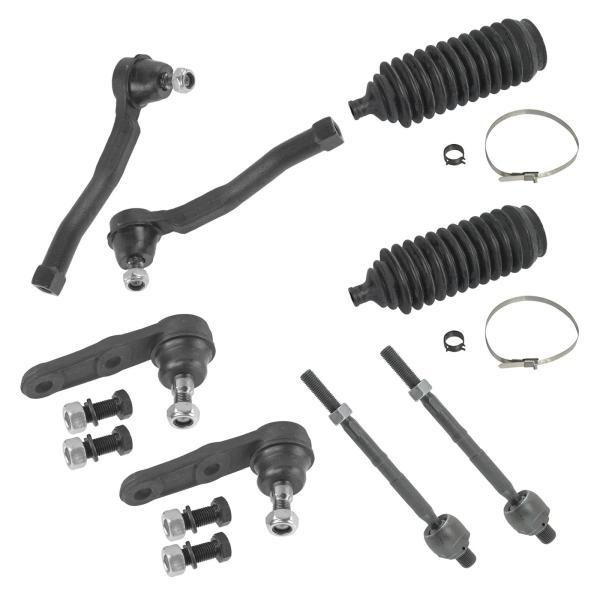 商品名:  Front Steering &amp; Suspension Kit Ball Joint Steering Rack &amp; Pinion Bellow Tie Rod Compatible with 2004-2011...