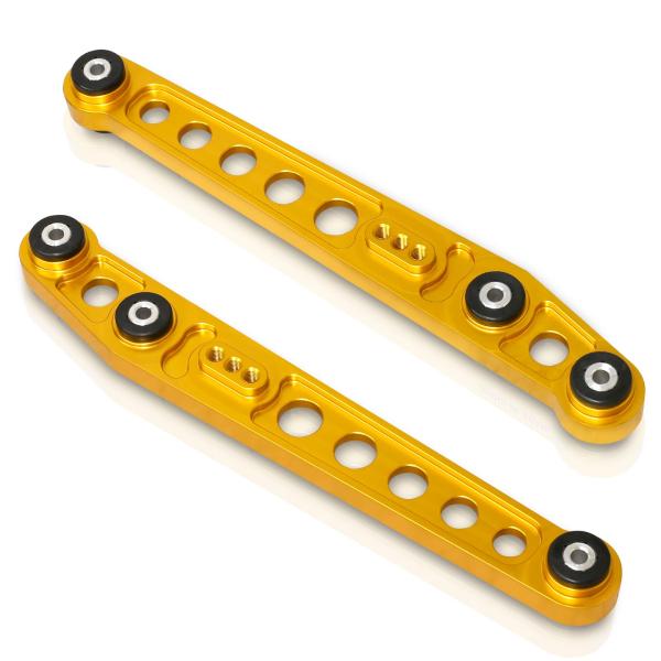 商品名:  AJP Distributors JDM Suspension Rear Lower Aluminum Control Arms Kit Gold LCA Solid Polyurethane Bushings Set Comp...