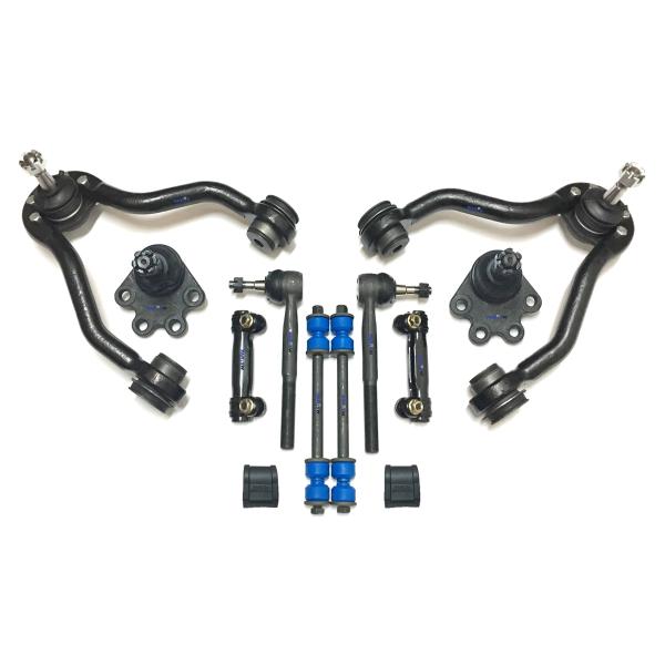 商品名: PartsW フロントサスペンションキット シボレー&amp;GMC調整スリーブ アウタータイロッドエンド 下部ボールジョイント (ボルトオンタイプ) スウェイバーエンドリンク アッパーコントロールアーム ボールジョイントアセンブ...