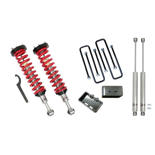 商品名: Freedom Offroad 1-4インチ リフトフロントコイルオーバー + 3インチ リアリフト w/ショック2004-2014 F150 Freedom Offroad 1-4” Lift Front Coilovers +...