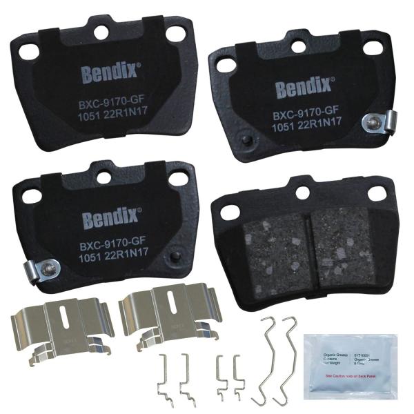商品名: Bendix プレミアム銅フリー - セラミック Bendix Priority1 CFC1051 Ceramic Rear Brake Pads for Toyota RAV4 2005-2004ブランド: Bendix高さ: ...