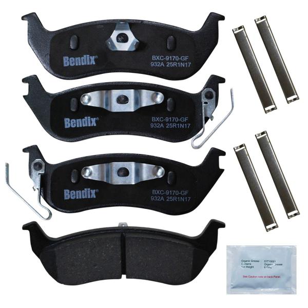 商品名: Bendix プレミアム銅フリー - セラミック Bendix Priority1 CFC932A Ceramic Rear Brake Pads for Ford Crown Victoria 2011-2003, Ranger...