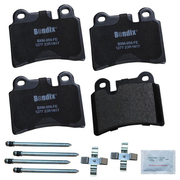 商品名: Bendix プレミアムコッパーフリー - セミメタリック Bendix Priority1 CFM1277 Semi-Metallic Rear Brake Pads for Volkswagen Touareg 2006, T...