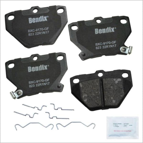 商品名: BENDIX〓 プレミアム銅不使用 CFC823 Bendix Priority1 CFC823 Ceramic Rear Brake Pads for Pontiac Vibe 2006-2003, Toyota Celica ...