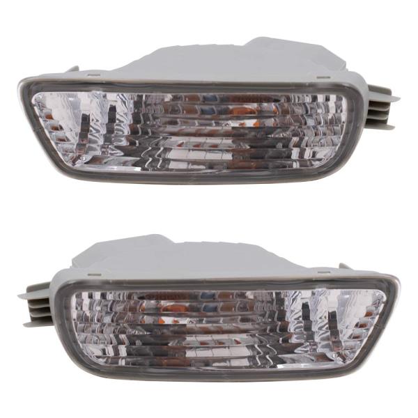 商品名:  Brock Replacement Driver and Passenger Signal Front Marker Lights Lamps Compatible with 2001-2004 Pickup Truck 815...