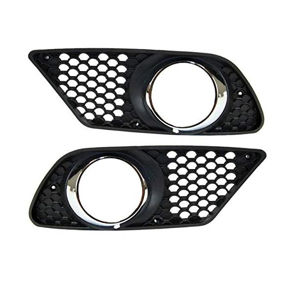 商品名:  Koolzap Compatible with 08-11 C-Class AMG Front Bumper Outer Bezel Grille Black/Chrome Ring SET PAIRブランド: KOOLZAP商...