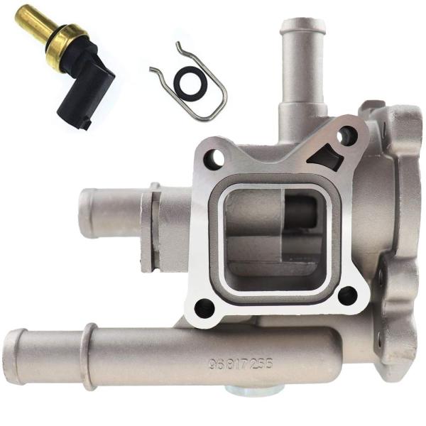 商品名: HZTWFC アルミエンジン冷却サーモスタットハウジングカバーセンサー OEM # 96984103 55563530 For Cruze - For Opel Astra HZTWFC Aluminum Engine Cooli...