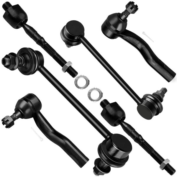 商品名:  SCITOO 6pcs Front Suspension Kit Inner Outer Tie Rod End Sway Bar End Link Replacement For 2006-2009 For Ford Fusi...