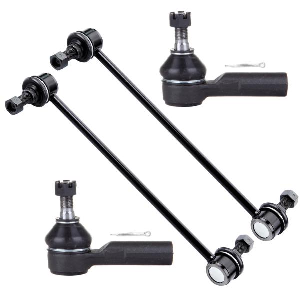 商品名:  SCITOO 4pcs Front Suspension Kit Outer Tie Rod End Sway Bar End Link Fit 2003-2008 For Pontiac Vibe For Toyota Mat...