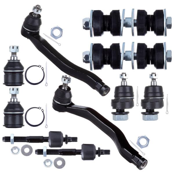 商品名:  SCITOO 10pcs Front Suspension Kit Inner Tie Rod End Outer Tie Rod End Sway Bar End Link Lower Ball Joint Upper Bal...