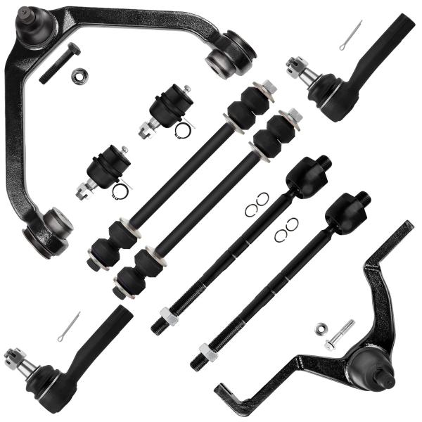 商品名:  SCITOO 10pcs Front Suspension Kit Upper Control Arm Inner Outer Tie Rods Sway Bar Link Lower Ball Joint Fit 1998-2...