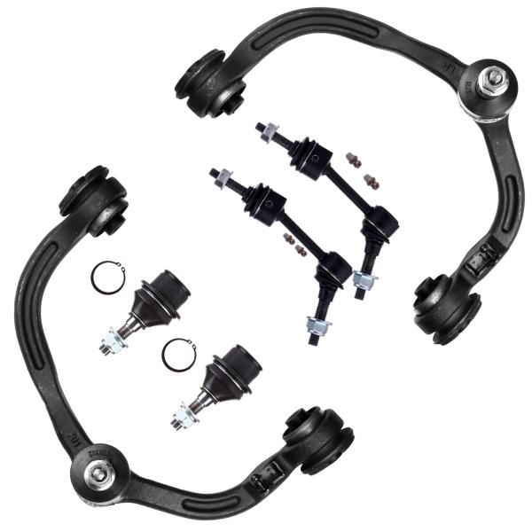 商品名:  SCITOO 6pcs Suspension Kit 2 Upper Control Arm 2 Front Lower Ball Joint 2 Front Sway Bar Link fit 2003-2004 for Fo...