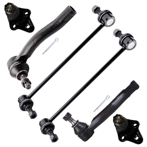 商品名:  SCITOO 6pcs Suspension Kit 2 Front Sway Bar End Link 2 Outer Tie Rod End 2 Lower Ball Joint for 2003-2008 for Toyo...