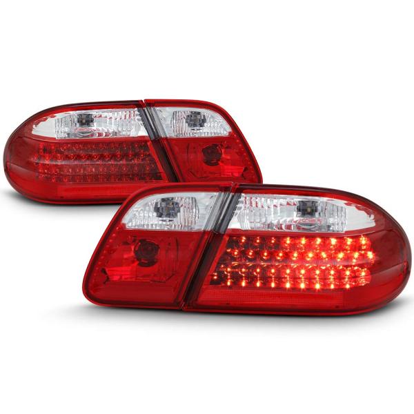 商品名: ACANII - 1996-2002 メルセデスベンツ W210 E300 E320 E430 E55 レッド クリア LED テールライト ブレーキランプ ペアセット 左右 ACANII - For 1996-2002 Merc...