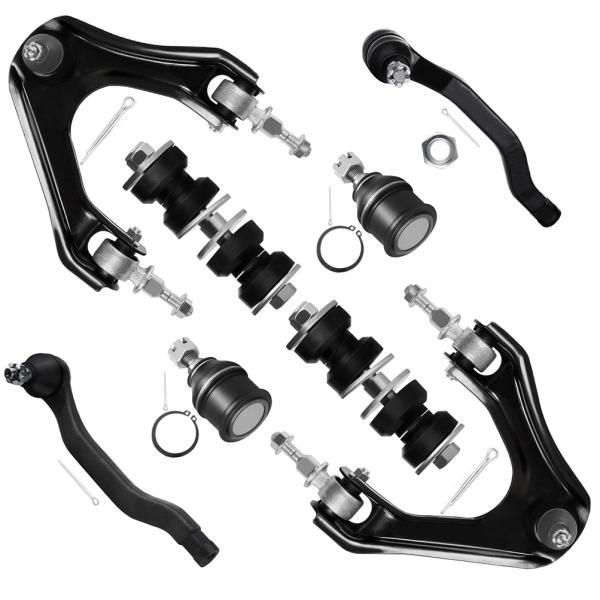 商品名:  SCITOO 8pcs Front Suspension Kit Upper Control Arm And Ball Joint + Outer Tie Rod End + Sway Bar Link Kit For 1994...